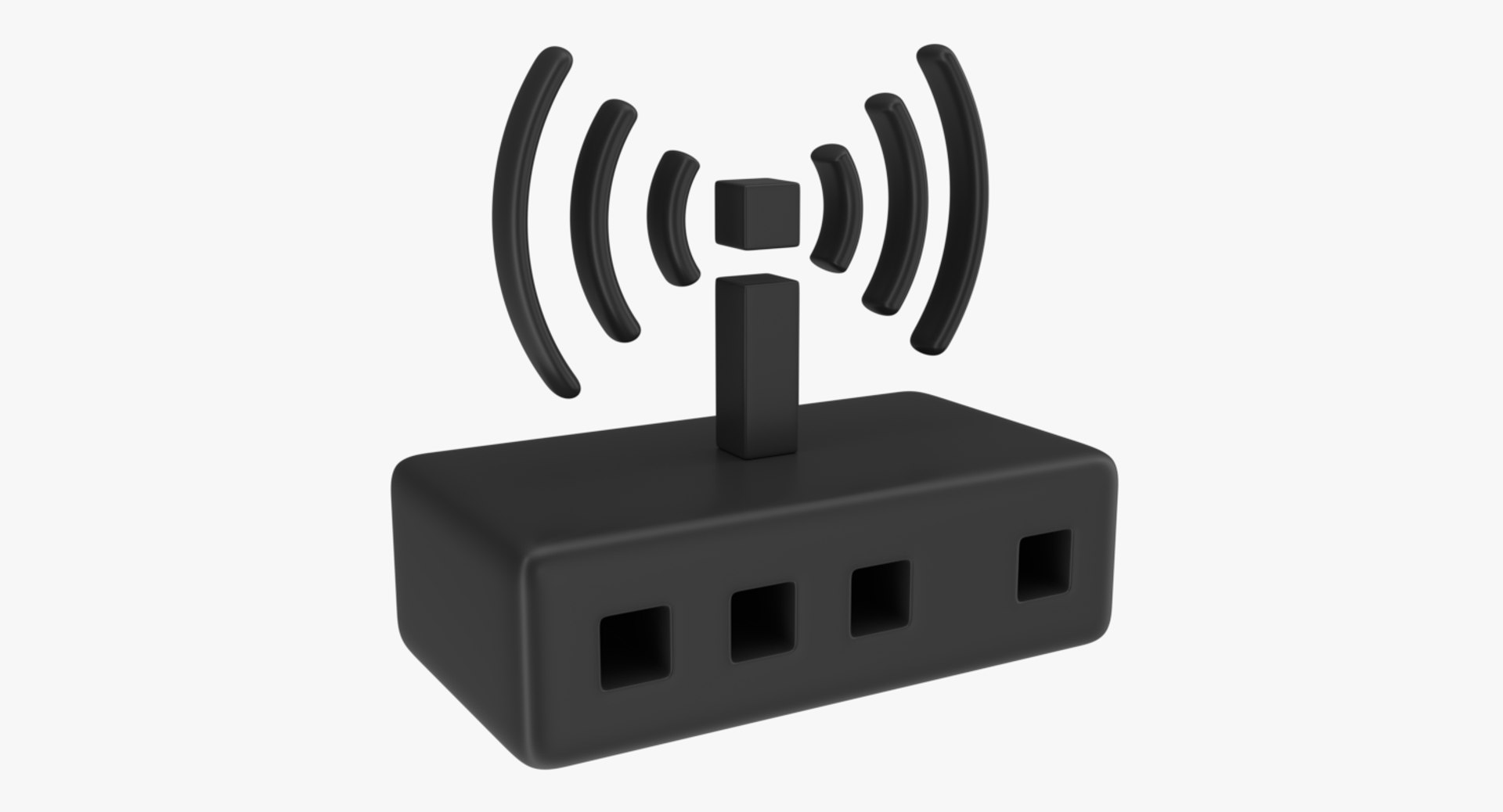 3d Model Icon Modem