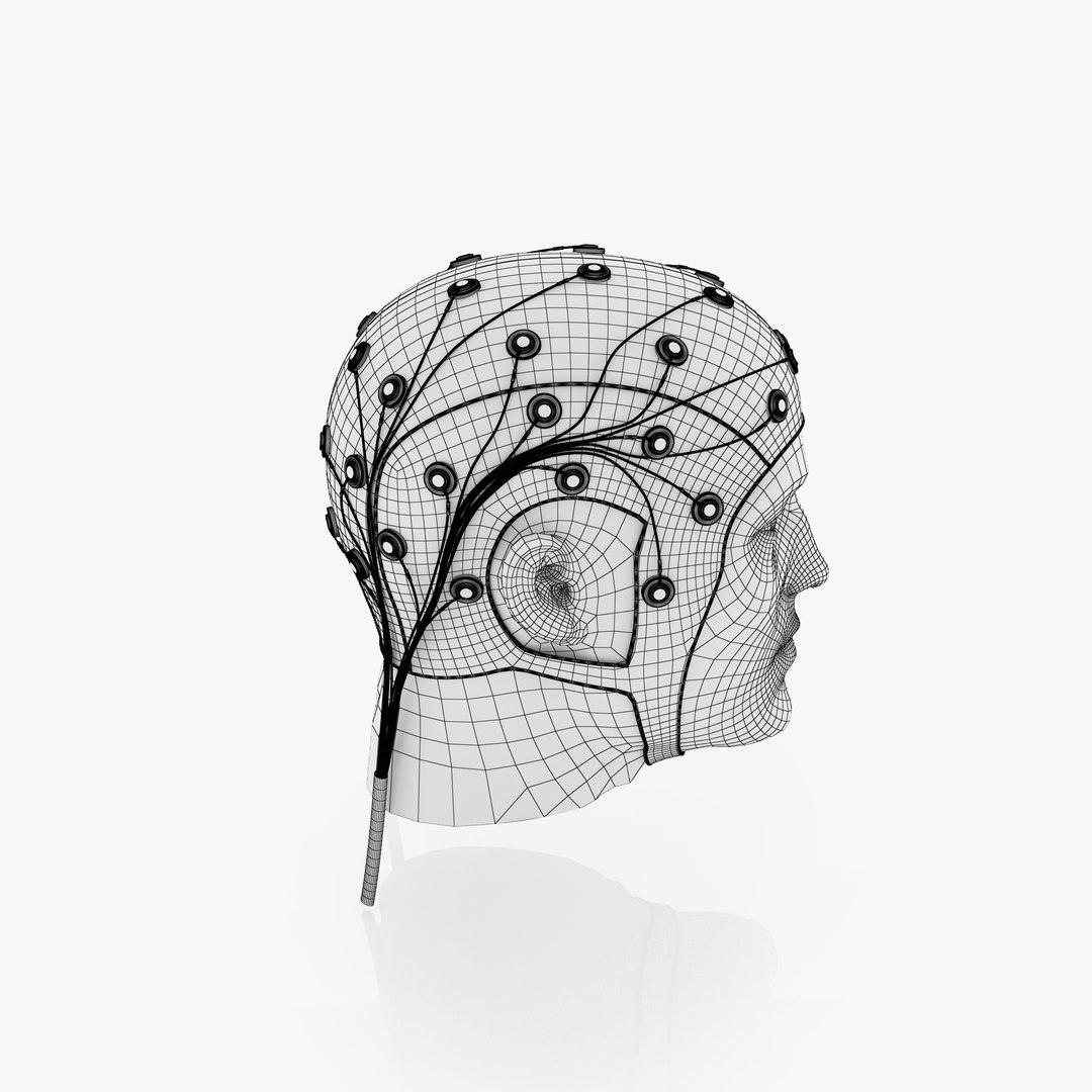 3D EEG Brain Cap - TurboSquid 2017431