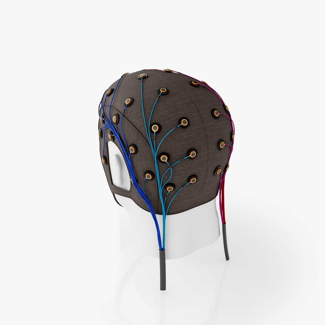 3D EEG Brain Cap - TurboSquid 2017431