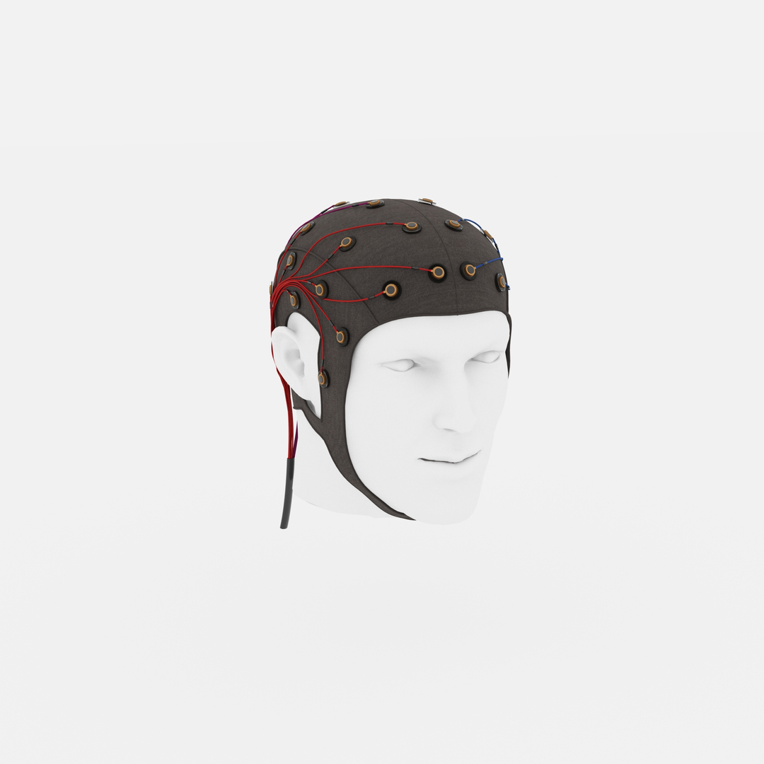 3D EEG Brain Cap - TurboSquid 2017431