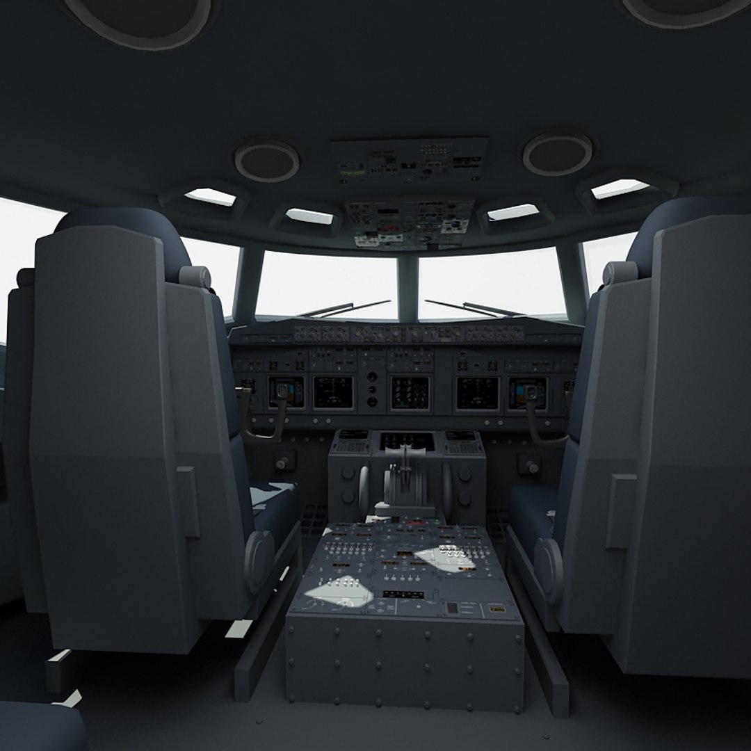 passenger interior cockpit 3d model