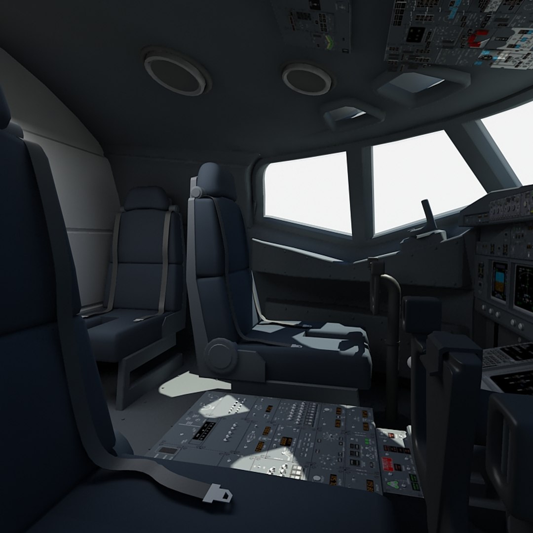 passenger interior cockpit 3d model