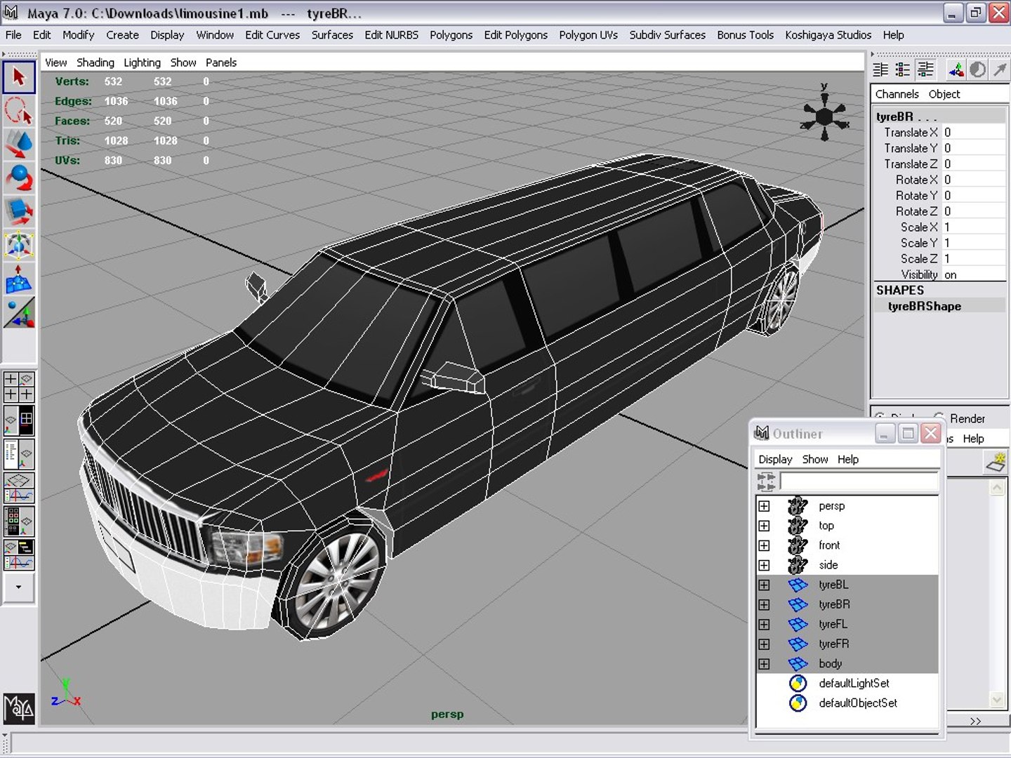 3d Model Limousine Games