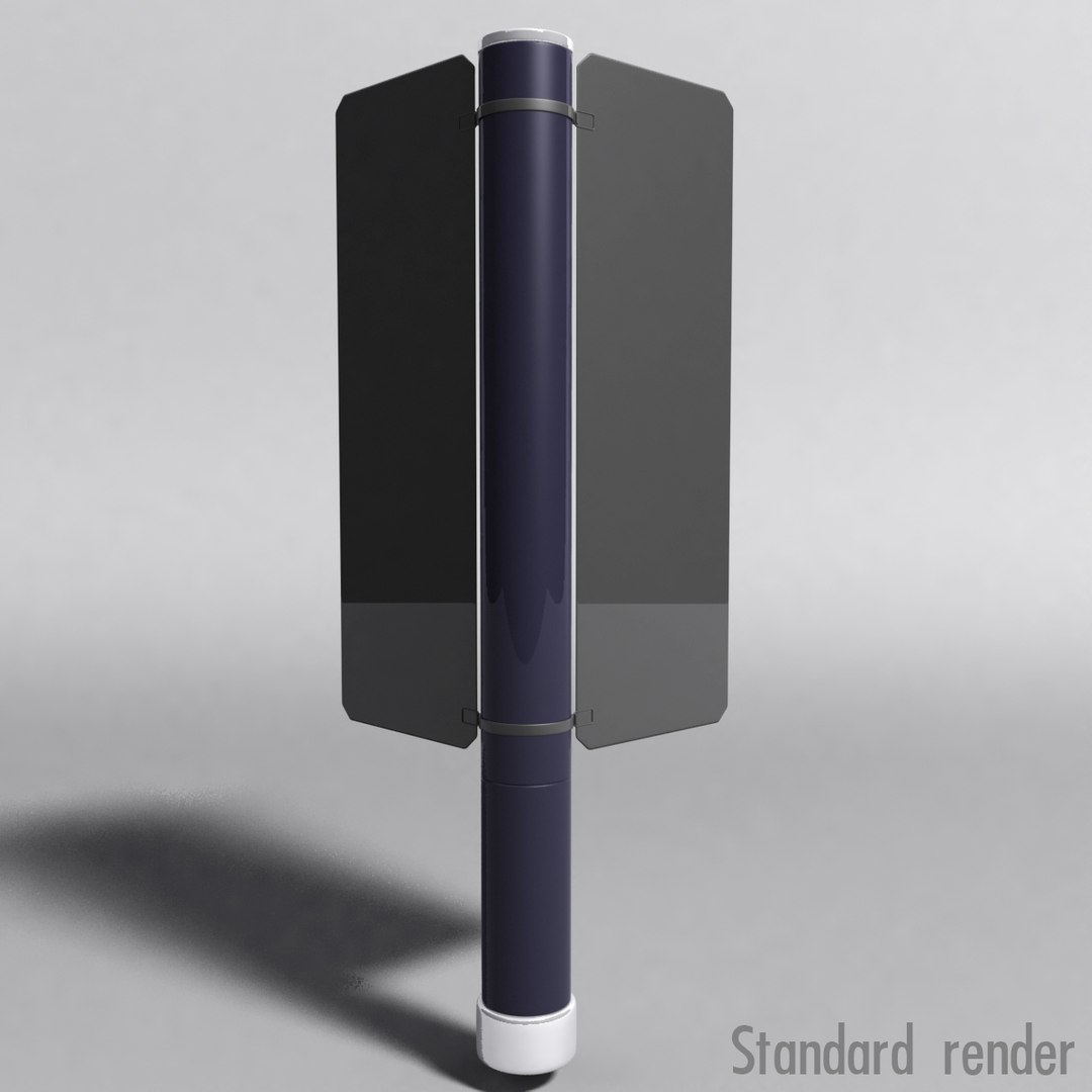 3d model portable led light