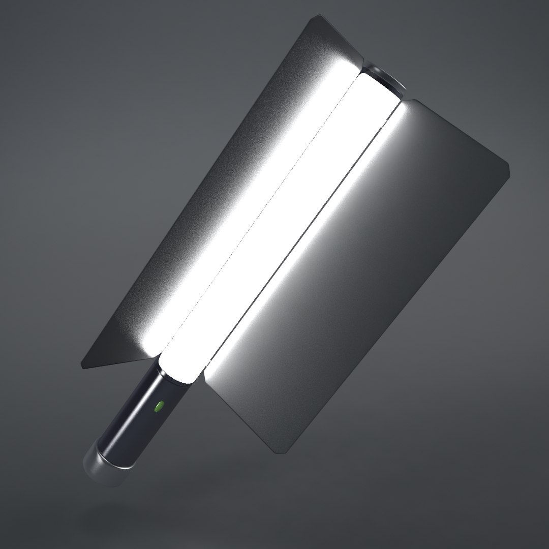 3d model portable led light