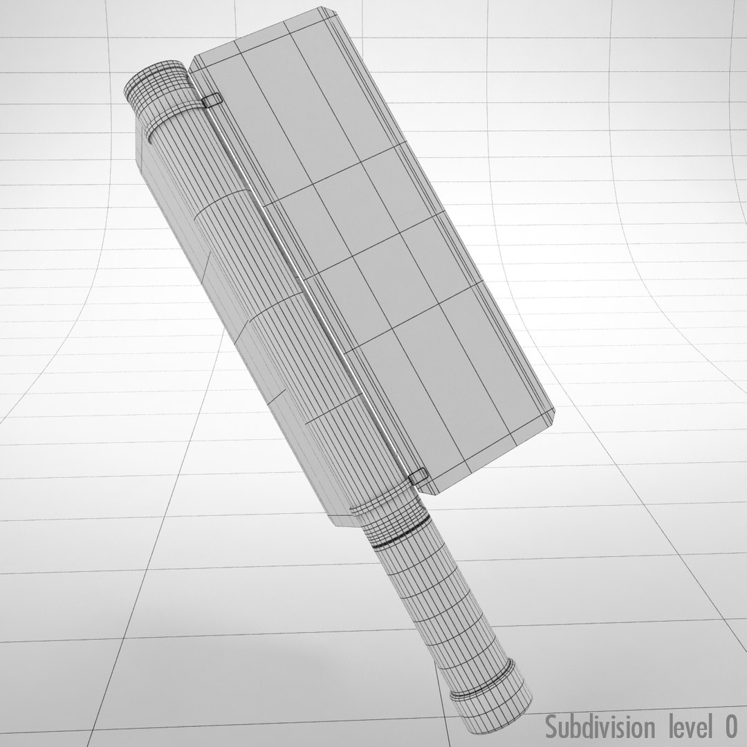 3d model portable led light