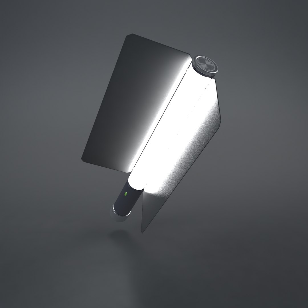 3d model portable led light