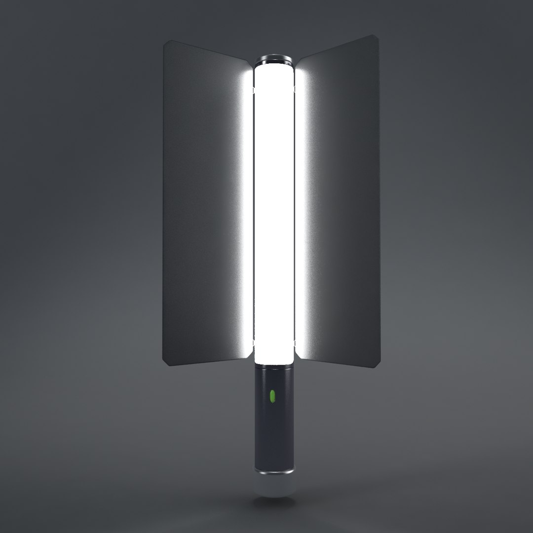 3d model portable led light