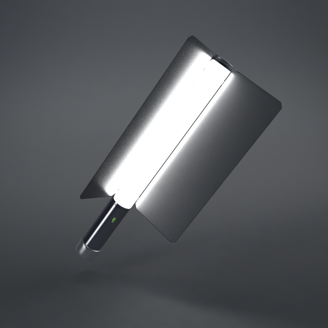 3d model portable led light