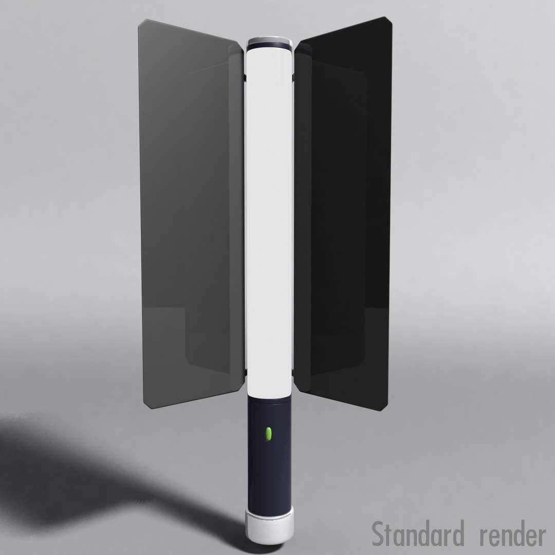 3d model portable led light