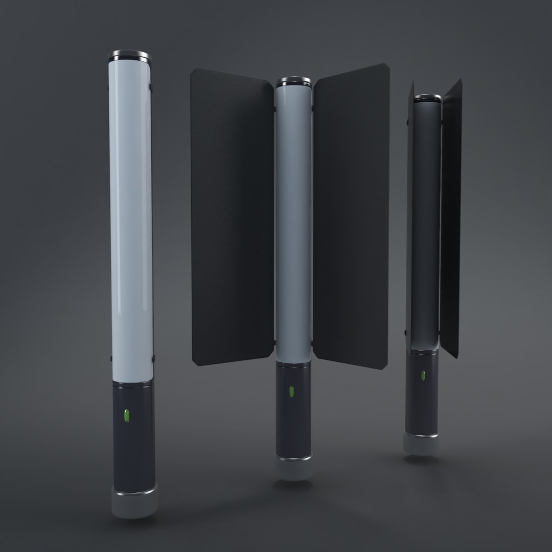 3d model portable led light