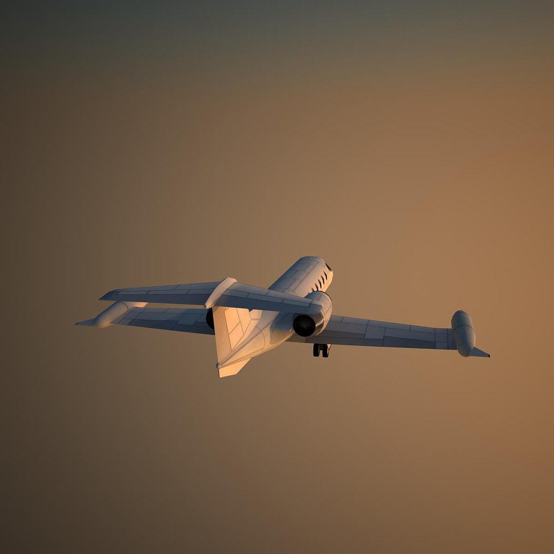 3d Learjet 35 Basic Model
