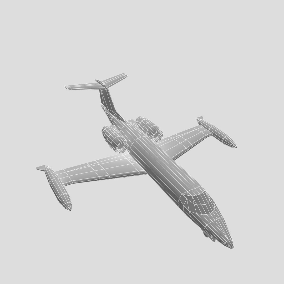 3d Learjet 35 Basic Model