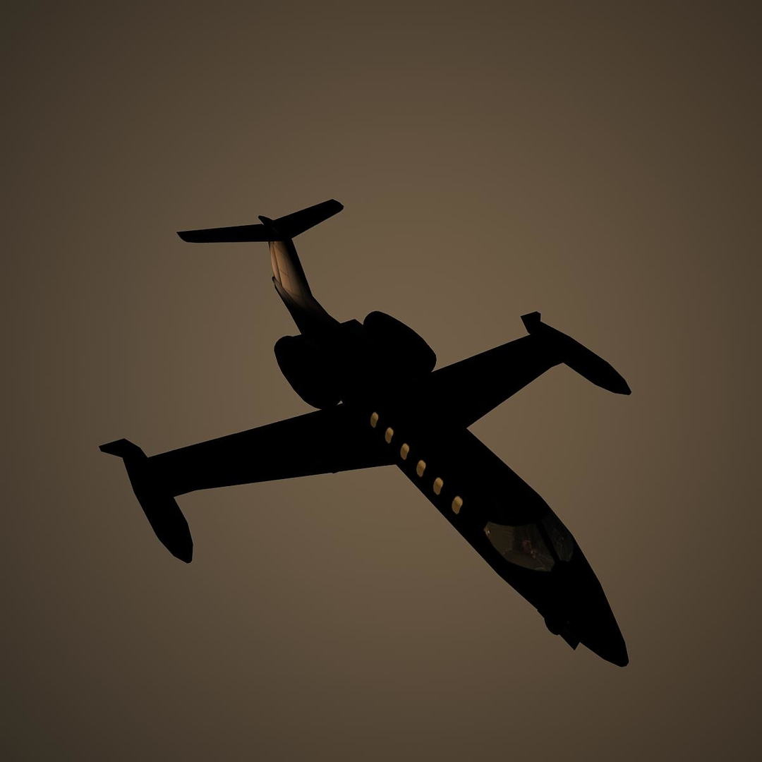 3d Learjet 35 Basic Model