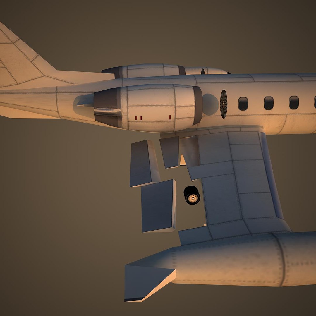 3d Learjet 35 Basic Model