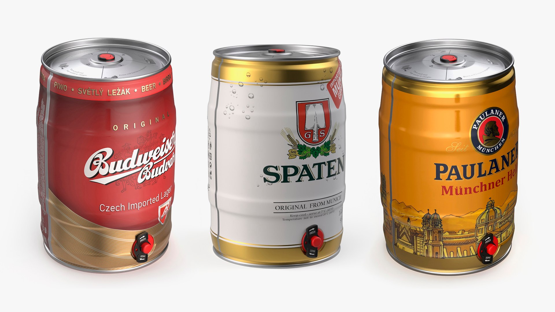 Beer 5 Liter Barrels Collection 3D - TurboSquid 2299554