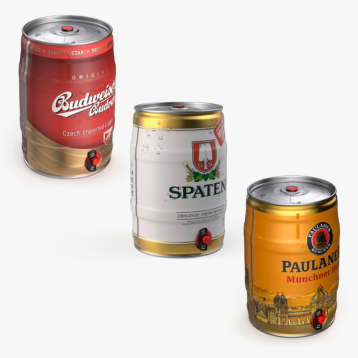 modelo 3d Colección de barriles de cerveza de 5 litros - TurboSquid 2299554