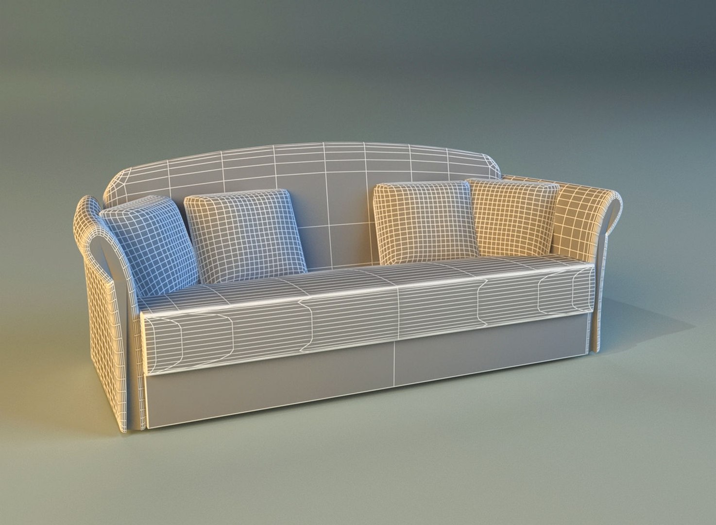 Velvet Sofa 3ds