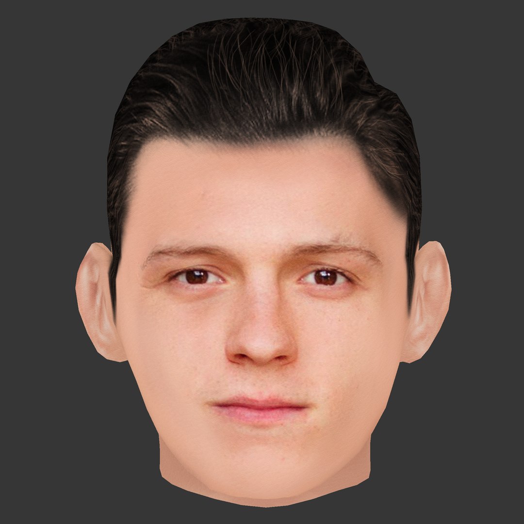 Tom Holland Head - Low Poly Head For Gam 3D Model - TurboSquid 1862820
