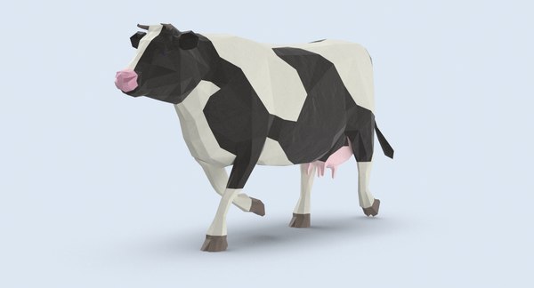 modelo 3d Vaca corriendo - TurboSquid 1216413
