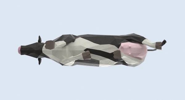 modelo 3d Vaca corriendo - TurboSquid 1216413