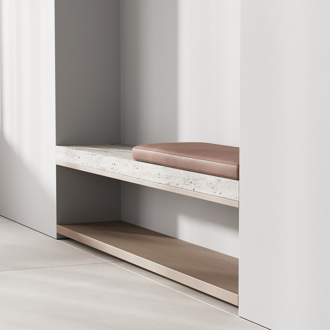 3D 141 Seating Zone For Hallway Custom Made 01 - TurboSquid 2038113