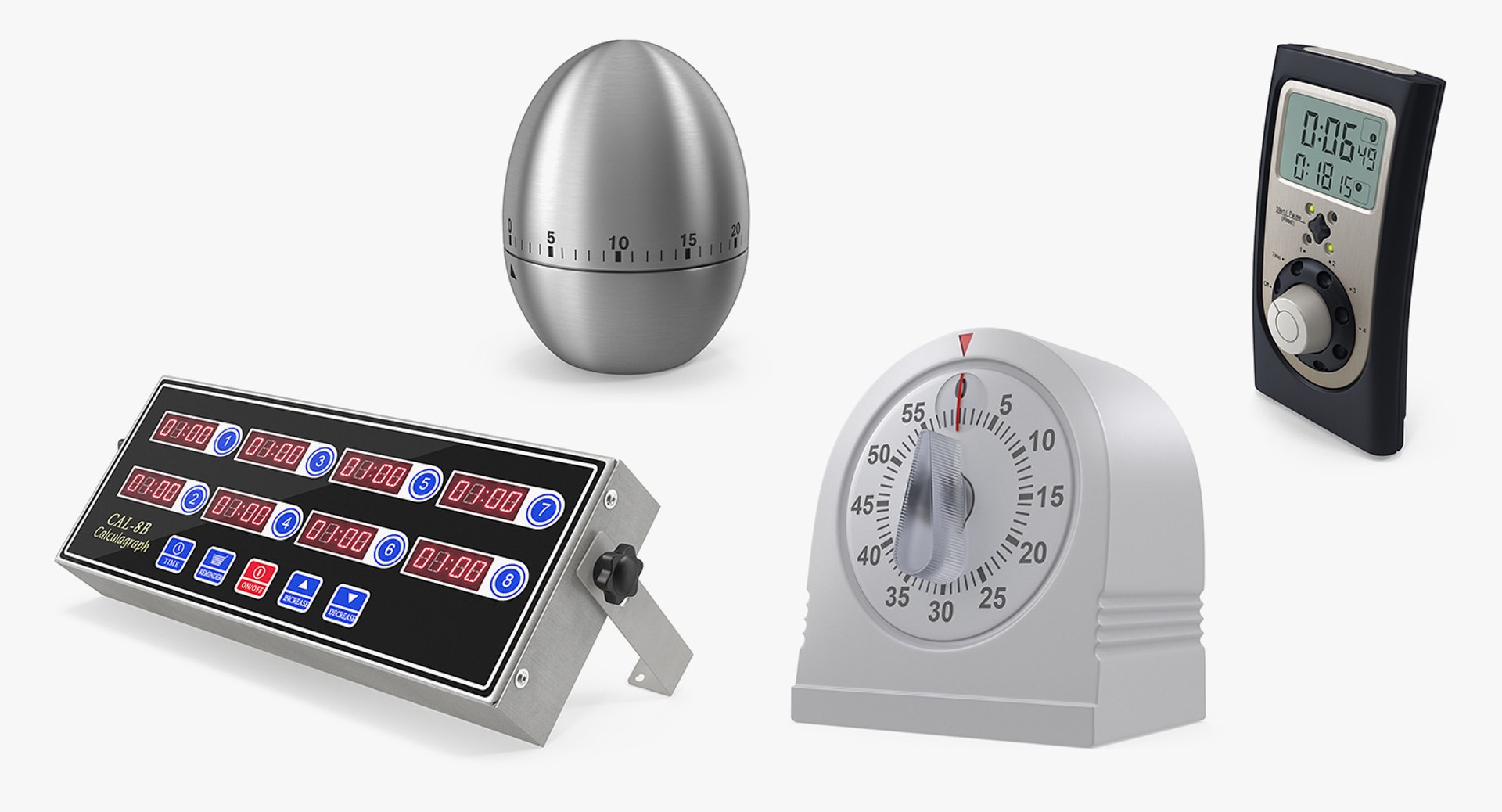 3D Kitchen Timers 2 Time Model - TurboSquid 1619146
