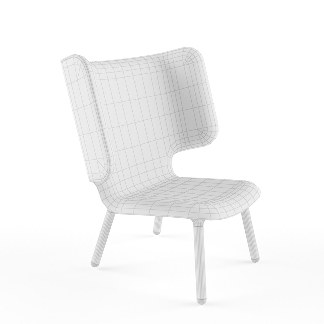 Tembo Lounge Chair Noergaard 3d Model