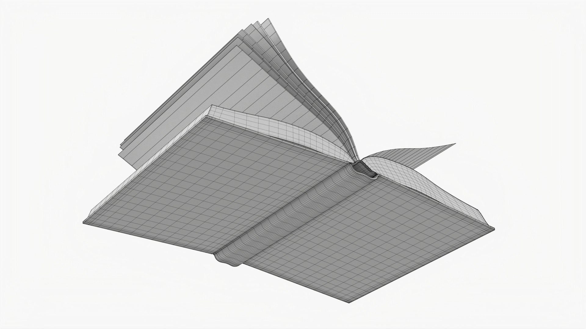 3D Open Book Mockup 03 Model - TurboSquid 1766256