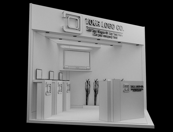 3D Booth Exhibition Stand a566a - TurboSquid 1811324