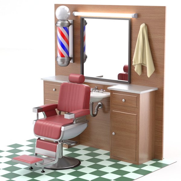 Free 3D Barber-Shop Models | TurboSquid