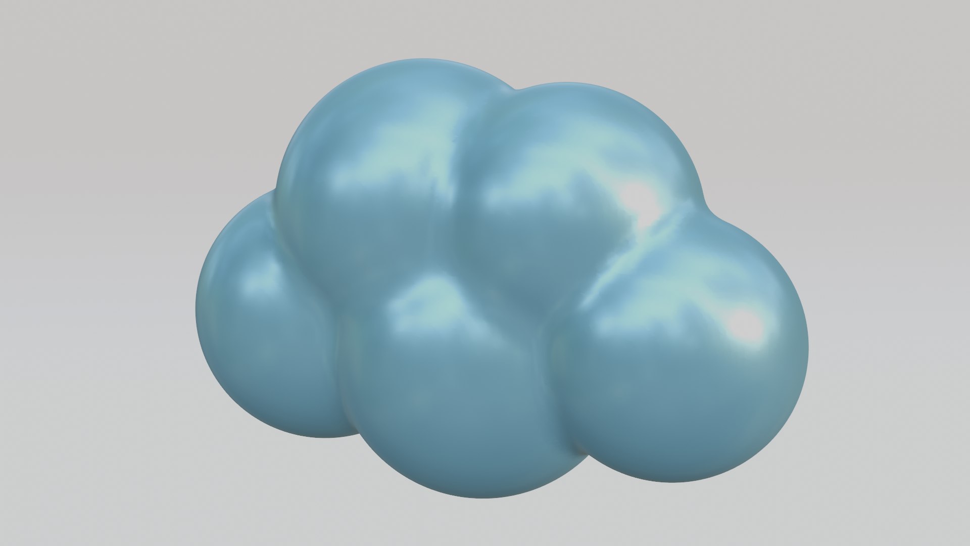 3D Blue Cloud Model - TurboSquid 2081870