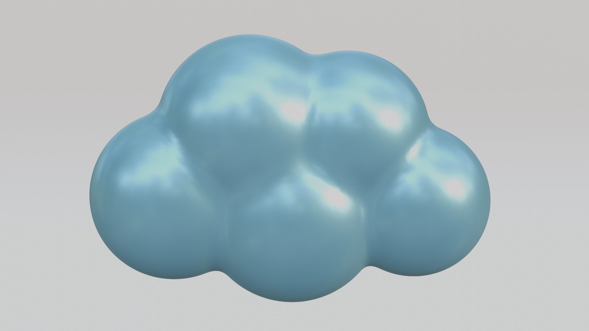 3D Blue Cloud Model - TurboSquid 2081870