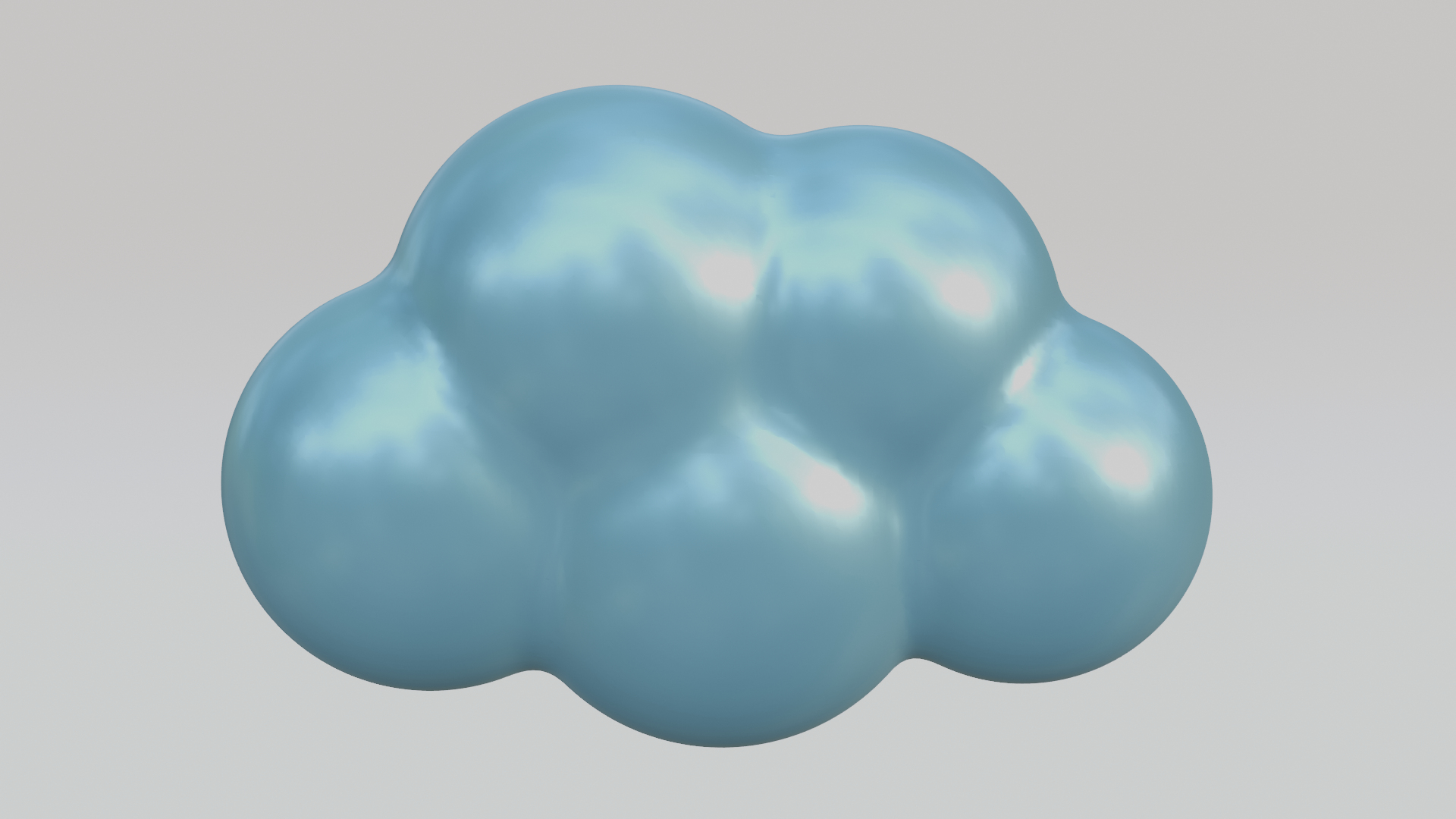 3D Blue Cloud Model - TurboSquid 2081870