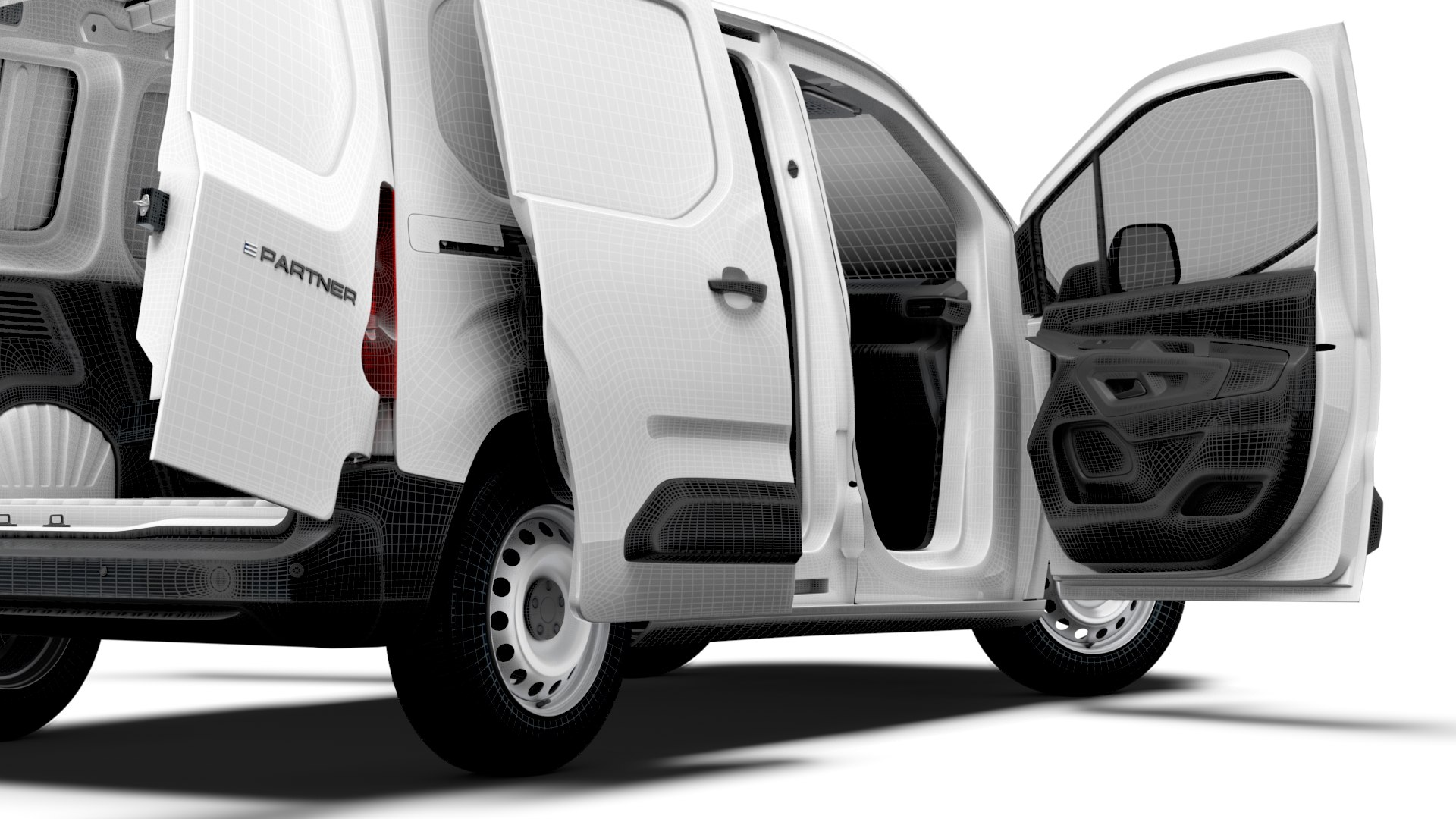 3D Model Peugeot E Partner SWB Van HQ Interior 2024 - TurboSquid 2273931