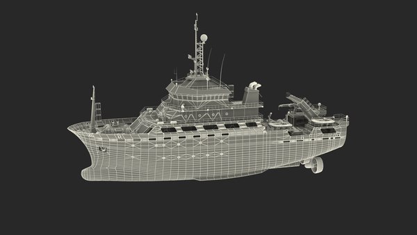 modelo 3d Buque de investigación Ocean Explorer - TurboSquid 2403022
