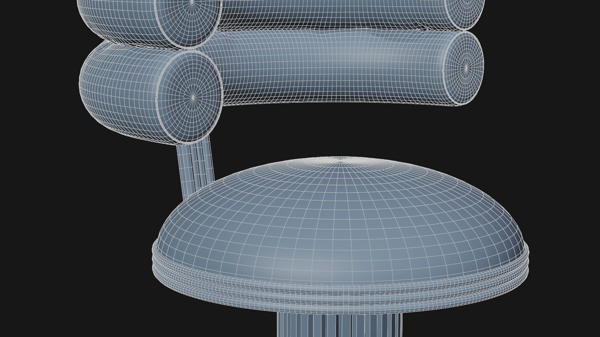 Tall Round Modern Chair 3d Model Model - TurboSquid 1970391