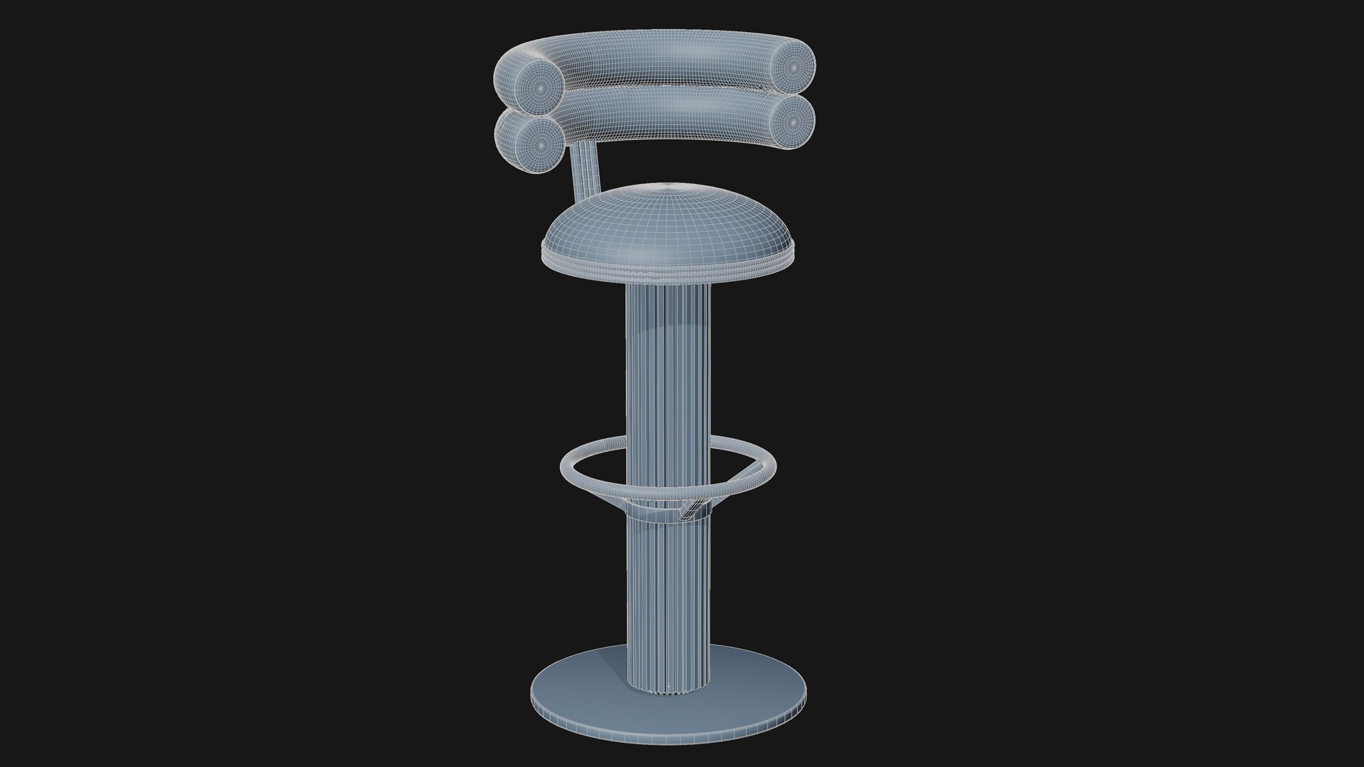 Tall Round Modern Chair 3d Model Model - TurboSquid 1970391