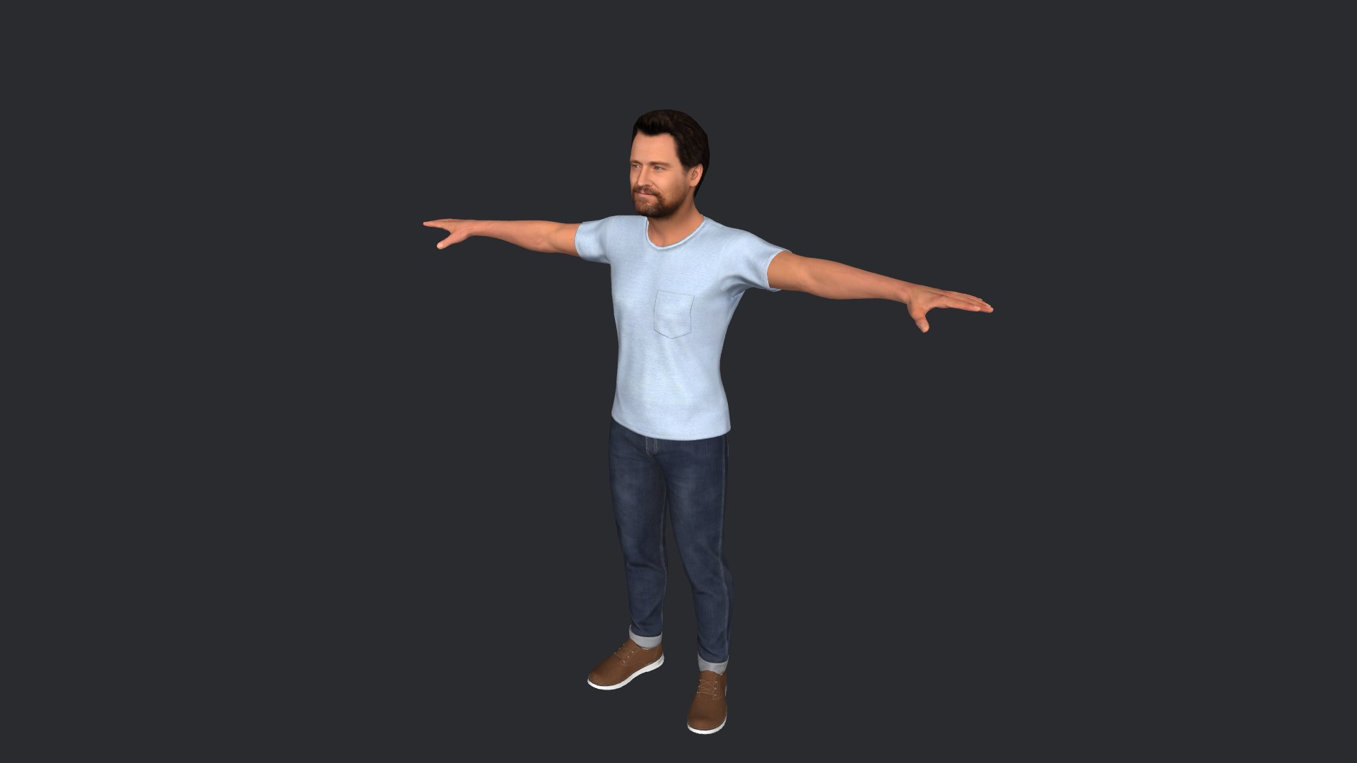 3D Hugh Jackman Hyper Realistic Full Body Fully Rigged 3D Character ...