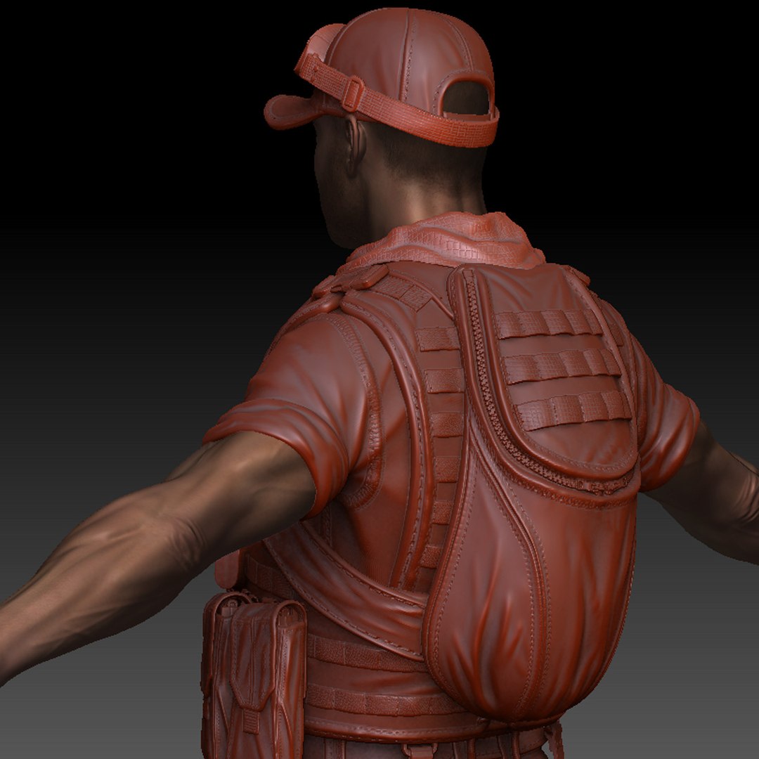 Arab Soldier Mercenary 3d 3ds