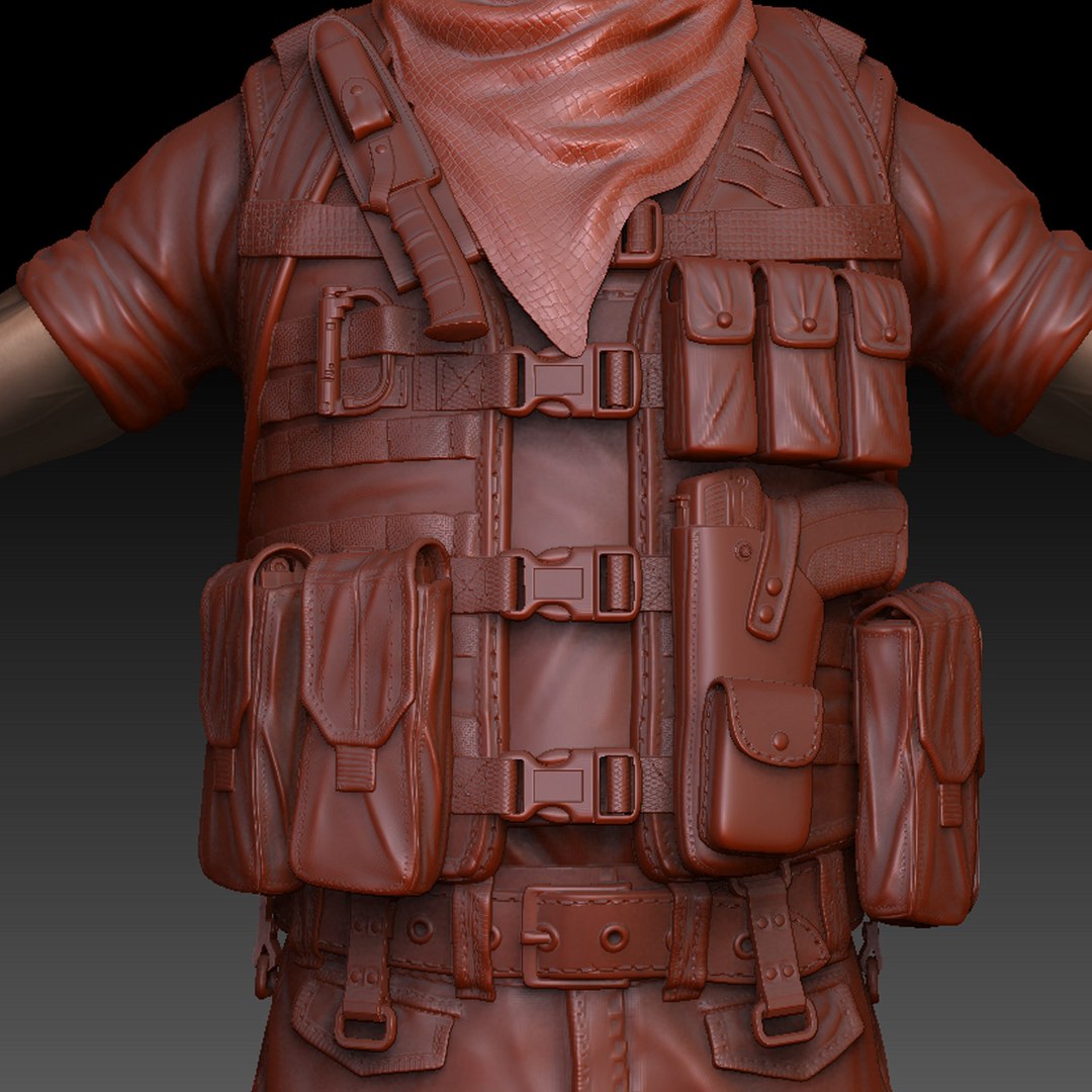 Arab Soldier Mercenary 3d 3ds