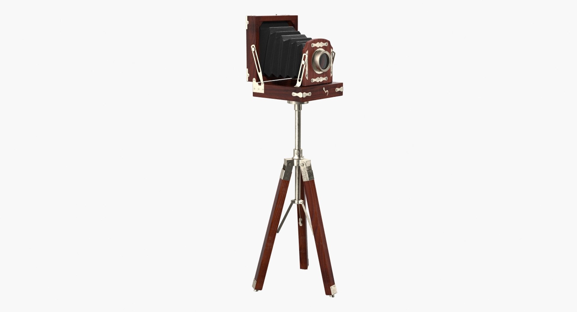 Antique Folding Plate Camera Tripod 3D Model - TurboSquid 1257296