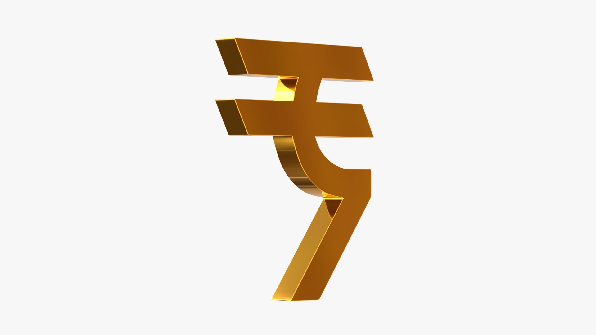3D Rupee Currency Sign Model - TurboSquid 2067510