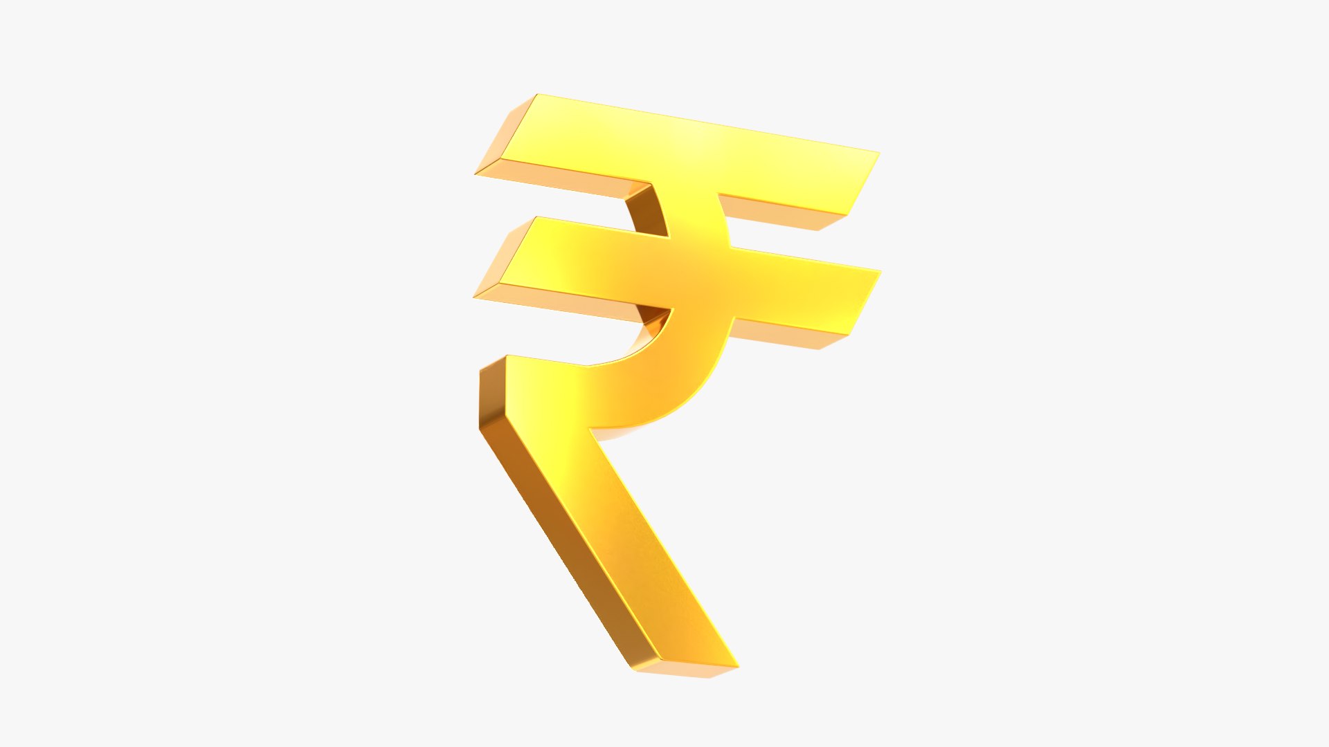 3D Rupee Currency Sign Model - TurboSquid 2067510