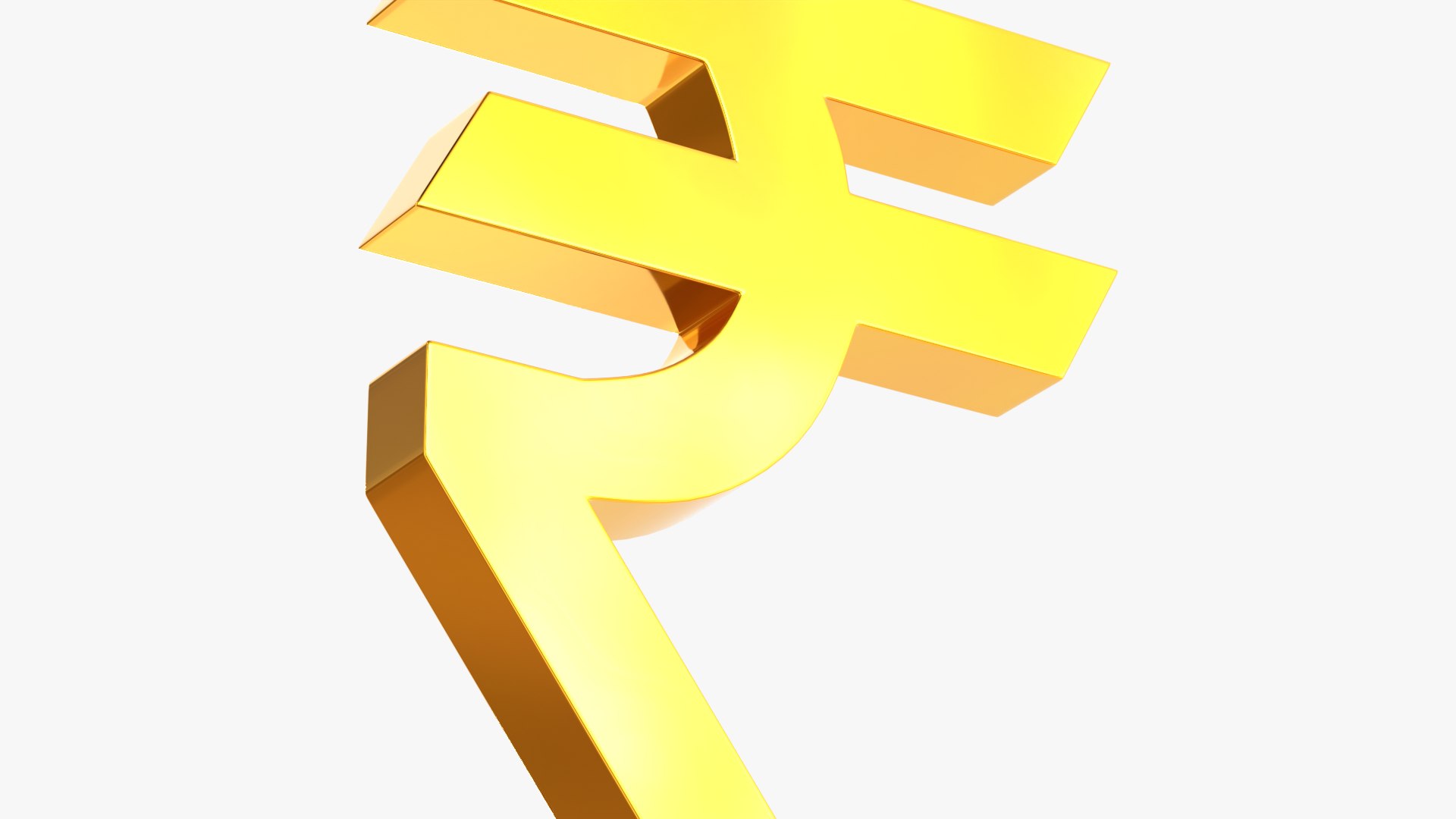 3D Rupee Currency Sign Model - TurboSquid 2067510