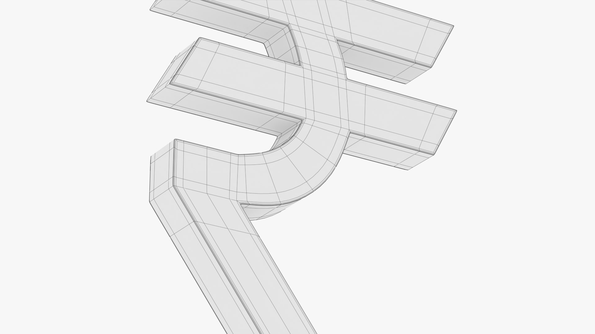 3D Rupee Currency Sign Model - TurboSquid 2067510