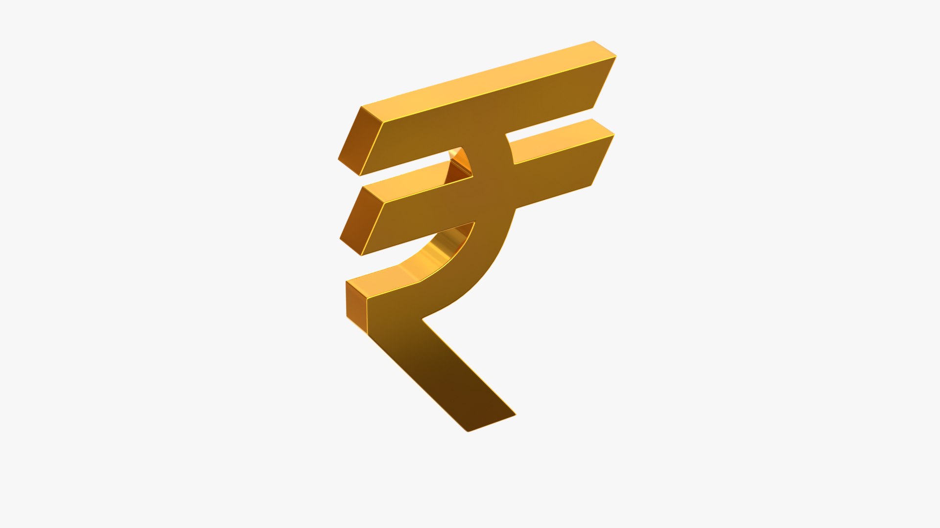 3D Rupee Currency Sign Model - TurboSquid 2067510