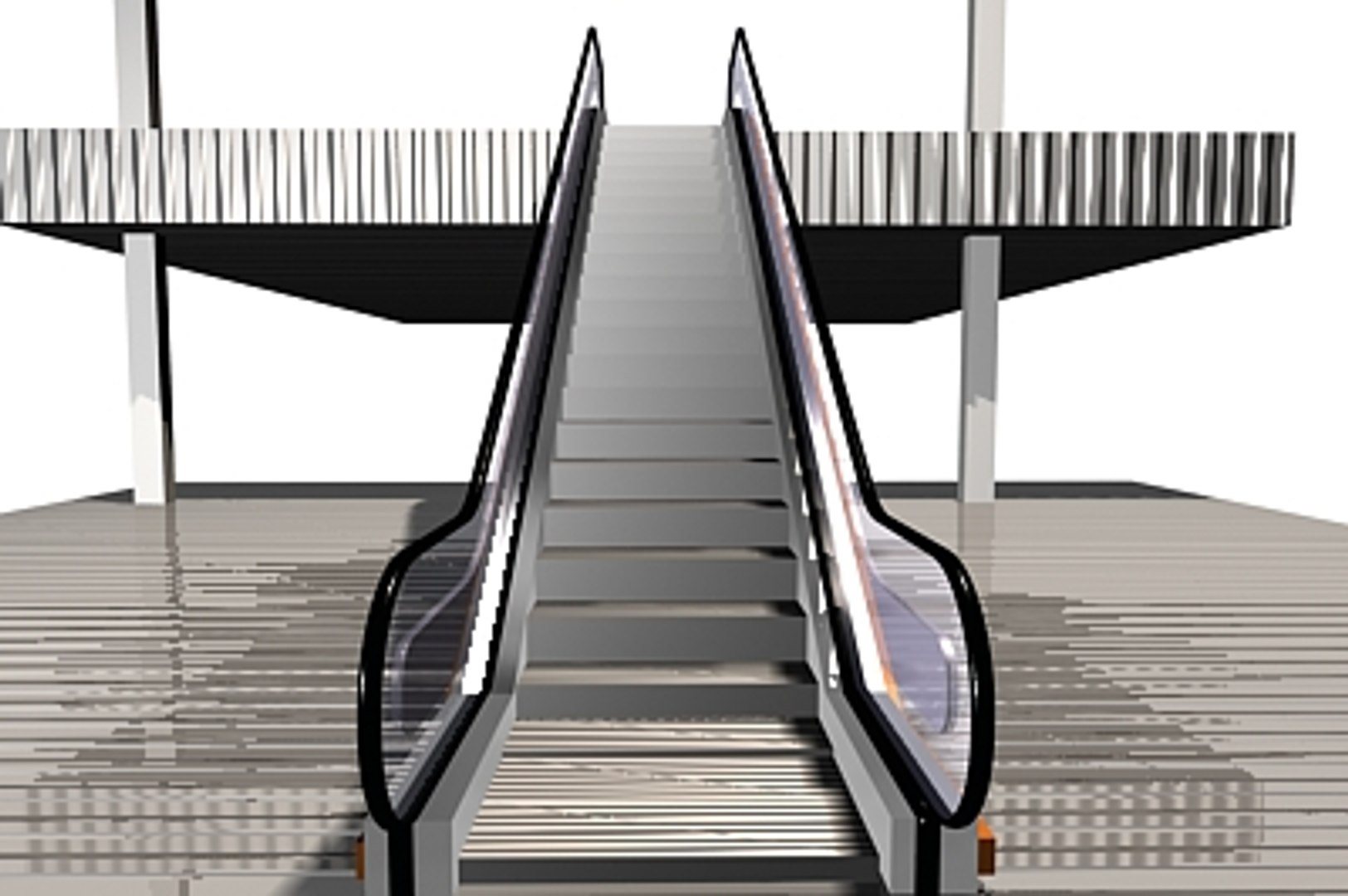 Fully Escalator 3d Model