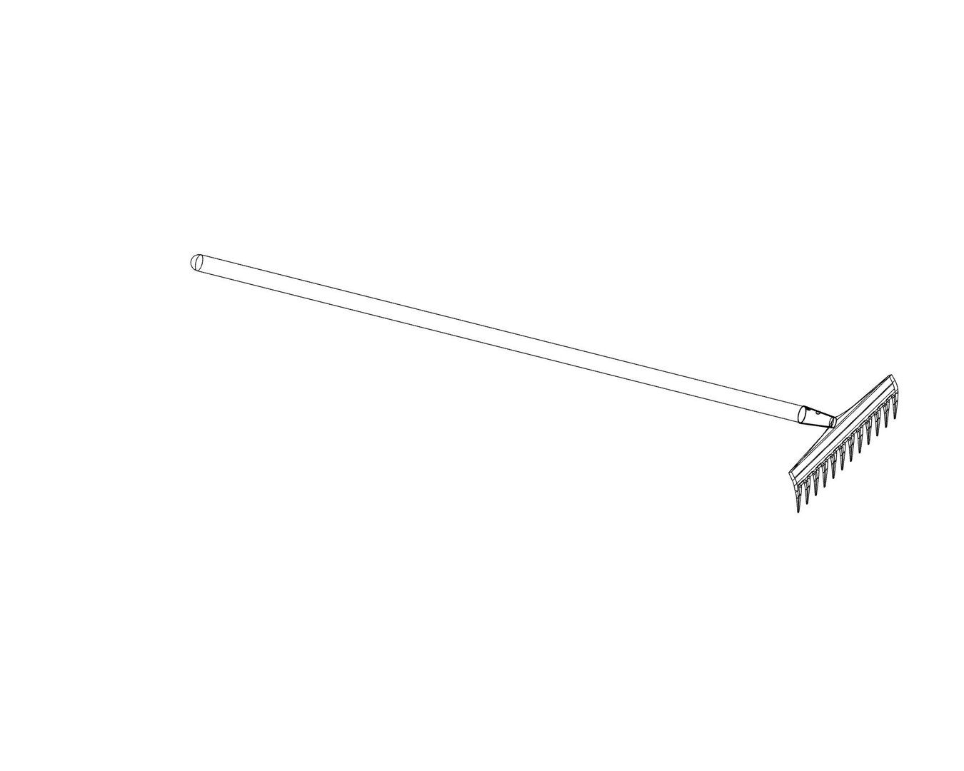 3D Garden Rake Model - TurboSquid 2001822
