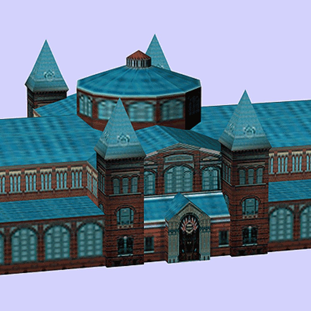 3d Model Of Building Art Industry